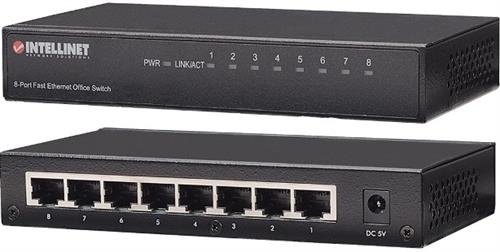 Intellinet 8 Port Fast Ethernet Office Switch – TechTic
